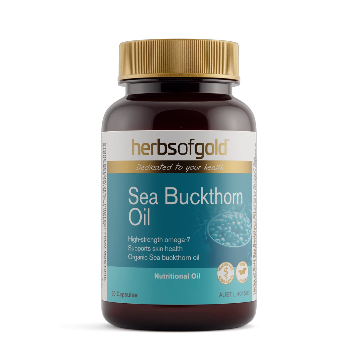 Herbs of Gold Sea Buckthorn Oil | Omega-7 Vegan Capsules Australia ...