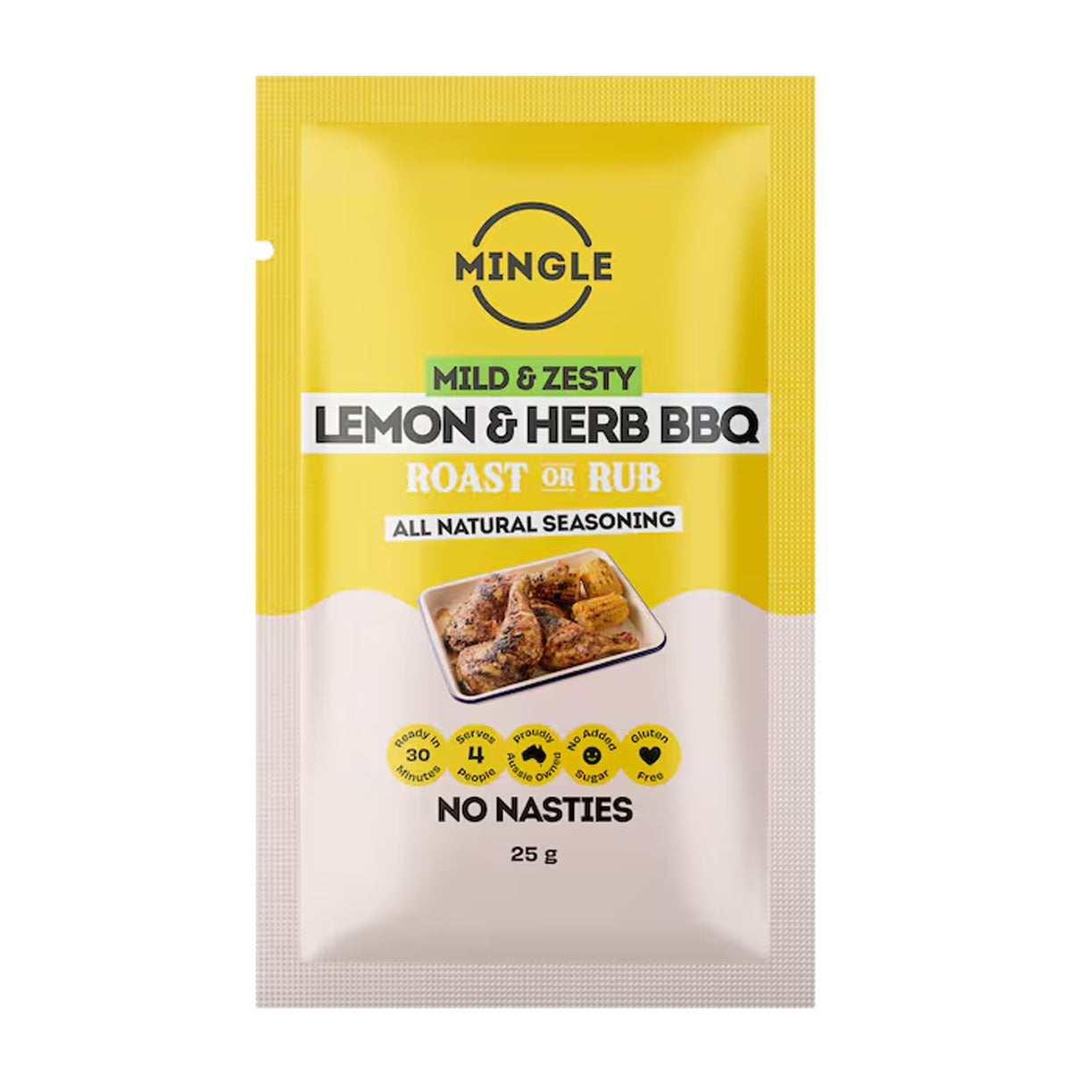 Mingle Lemon & Herb BBQ Rub | Clean Sugar-Free Seasoning — Wicked NRG ...