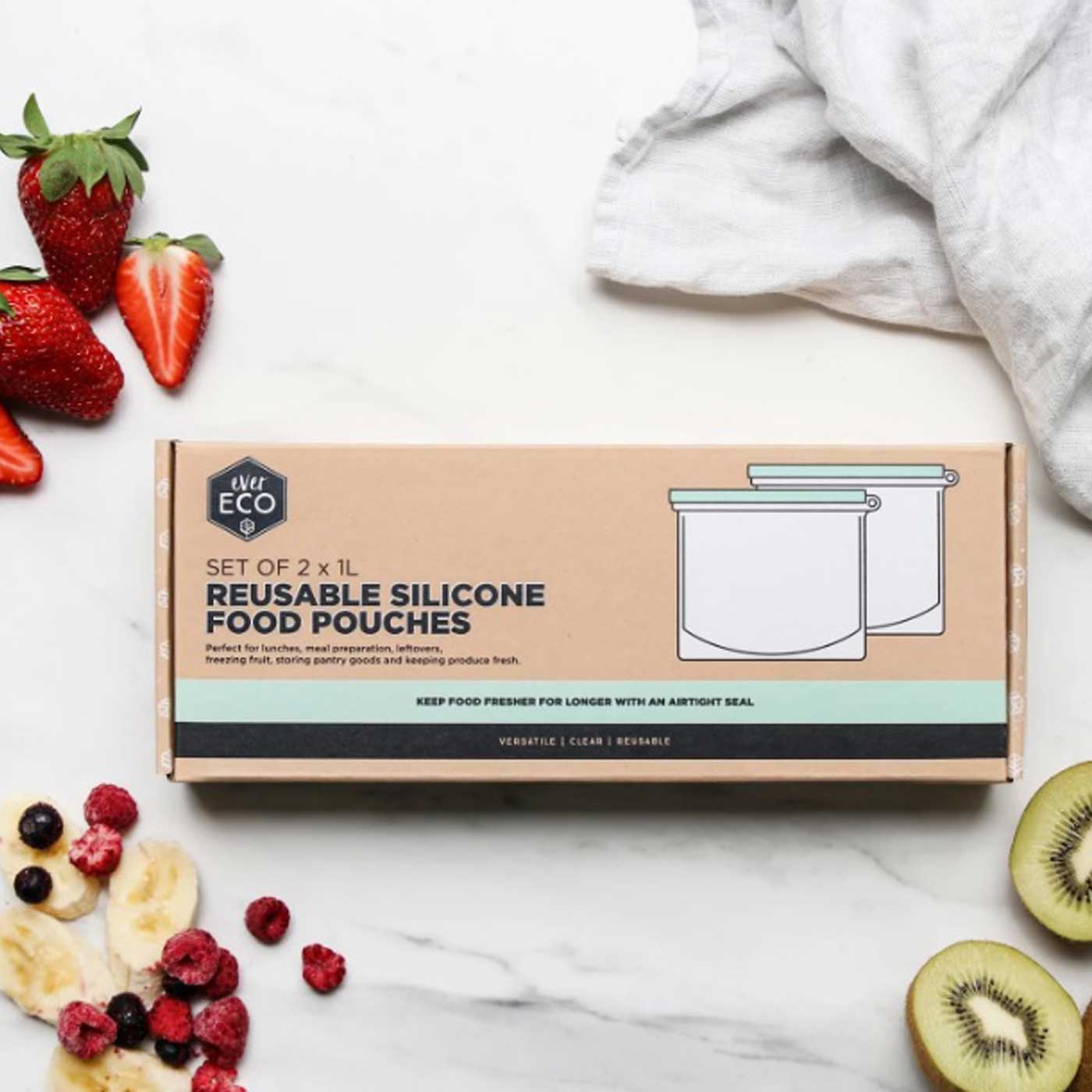 Ever Eco Reusable Silicone Food Pouches — Wicked NRG Supplements ...