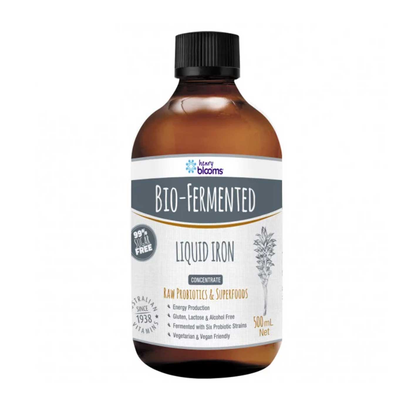 Henry Blooms Bio-Fermented Liquid Iron — Wicked NRG Supplements & Nutrition