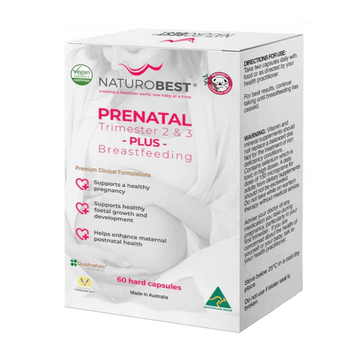 Naturo Best Prenatal Trimester 2 & 3 — Wicked NRG Supplements & Nutrition